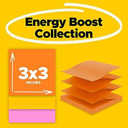 Post it Super Sticky Pop Up Notes 18 Pads 90 Sheets 3 in x 3 in 2x ...