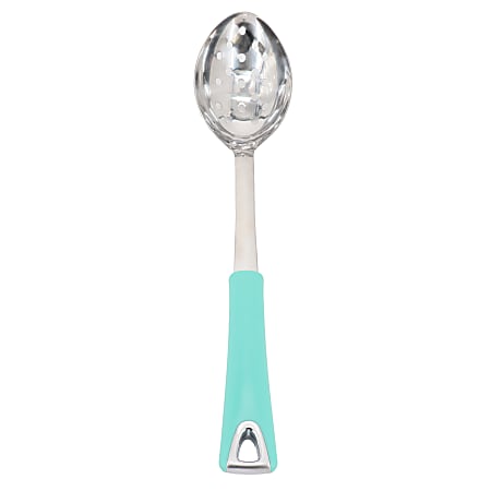 Martha Stewart Everyday Drexler Stainless Steel Slotted Spoon 13 Teal ...