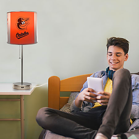 Imperial MLB Table Lamp 19 H Baltimore Orioles - Office Depot