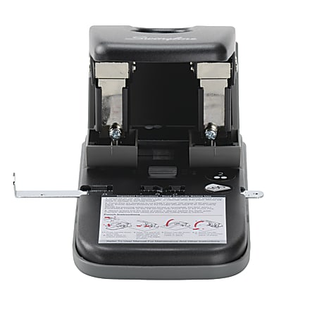 Swingline High Capacity 2 Hole Paper Punch 100 Sheets BlackGray ...