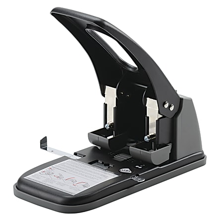Swingline High Capacity 2 Hole Paper Punch 100 Sheets BlackGray ...