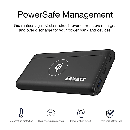 Energizer 10000 mAh Ultimate Wireless Power Battery Extreme Black ...