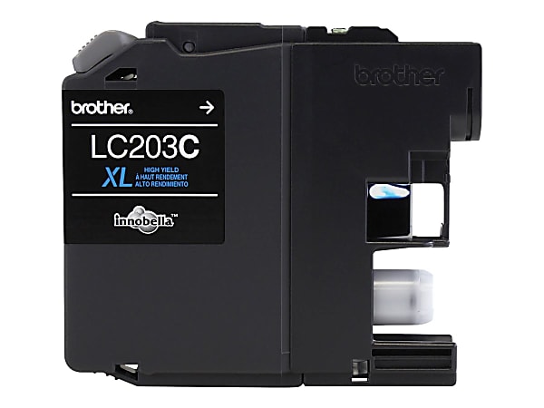 Brother LC203 Cyan High Yield Ink Cartridge LC203CS - Office Depot