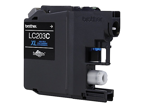 Brother LC203 Cyan High Yield Ink Cartridge LC203CS - Office Depot