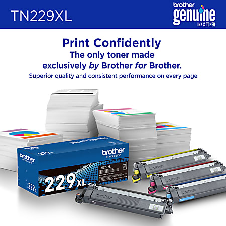 Brother TN229XL Yellow High Yield Toner Cartridge TN229XLY - Office Depot