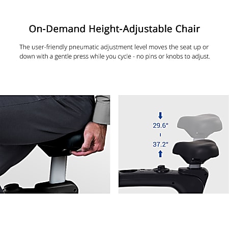 Flexispot V9 Desk Exercise Bike With Notebook Tray Black - Office Depot