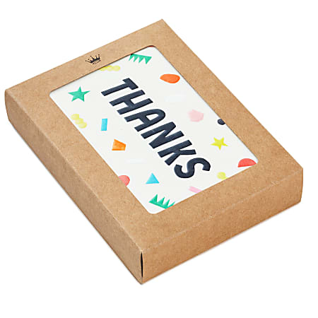 Hallmark Blank Thank You Notes Geometric Confetti Pack of 24 Cards with ...