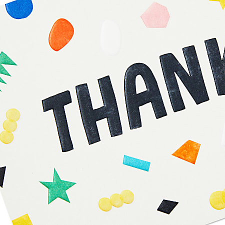 Hallmark Blank Thank You Notes Geometric Confetti Pack of 24 Cards with ...