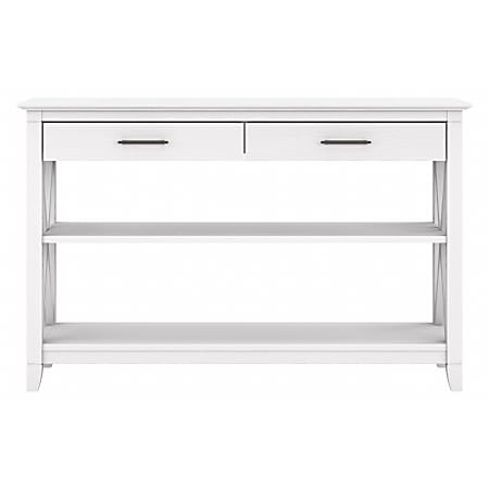 Bush Furniture Key West Console Table With Drawers And Shelves Pure ...