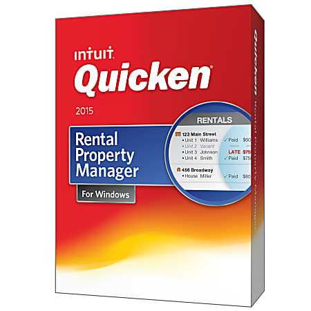 Quicken Rental Property Manager 2015 For Windows Traditional Disc ...
