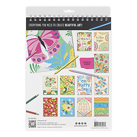 Brea Reese Color By Number Colored Pencil Kit Butterfly Designs ...