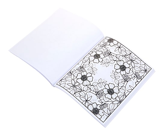 Crayola 40 Page Florals Coloring Book - Office Depot