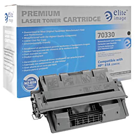 Elite Image Remanufactured Black Toner Cartridge Replacement For HP 61A ...