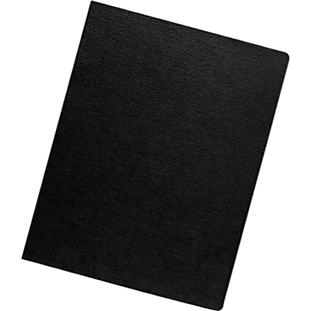 Fellowes Linen Classic Presentation Covers 8 34 x 11 14 Black Pack Of ...