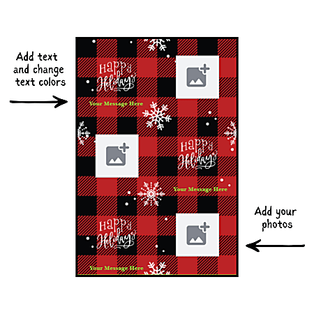 Custom Full Color Gloss Finish Wrapping Paper Standard Roll 7 x 29 14 ...