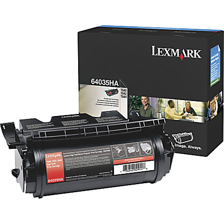 Lexmark 64035HA Black High Yield Toner Cartridge - Office Depot