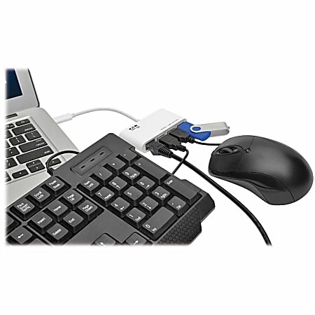 Tripp Lite 3 Port USB C Hub with LAN Port USB C to 3x USB A Ports Gbe ...