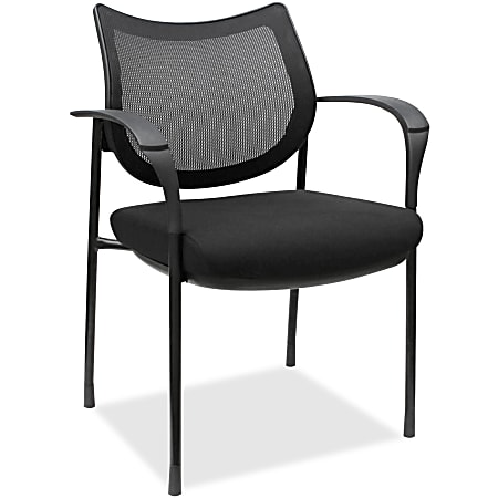 Lorell MeshFabric Guest Chair Black - Office Depot