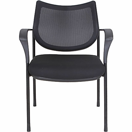 Lorell MeshFabric Guest Chair Black - Office Depot