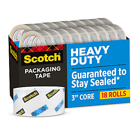 Scotch Packaging Tape 54.60 yd Length x 1.88 Width Clear Acrylic 1 Roll ...