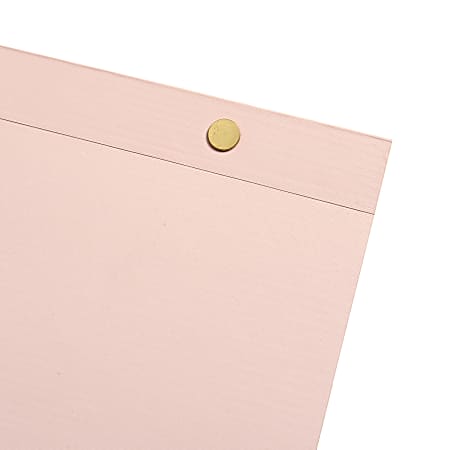 Russell Hazel Notepad 10 x 7 80 Sheets Blush Rivet - Office Depot