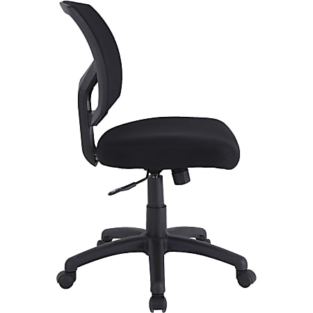 Lorell Mesh Back Task Chair Fabric Seat Mesh Back 5 star Base Black 1 ...