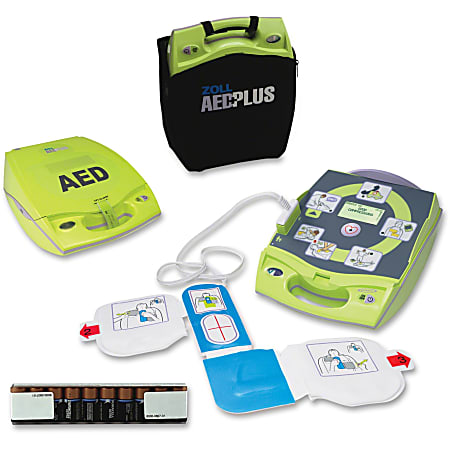 ZOLL AED Plus Defibrillator Lime Green - Office Depot