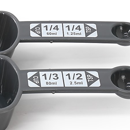 Oster Bluemarine 4 Piece Dual Function Plastic Measuring Scoops Gray ...