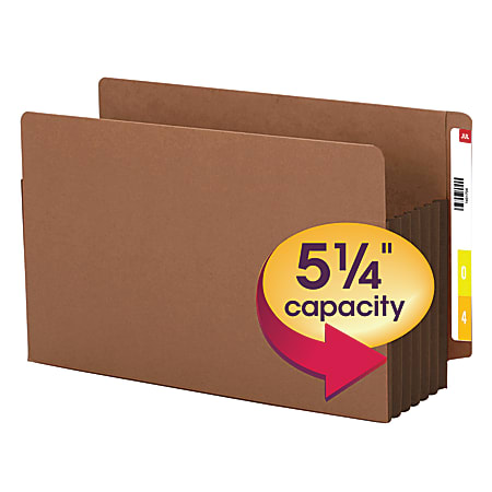 Smead Redrope Extra Wide End Tab File Pockets Legal Size 5 14 Expansion ...