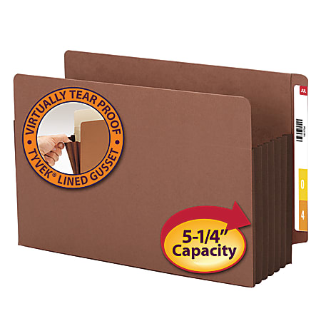 Smead Redrope Extra Wide End Tab File Pockets Legal Size 5 14 Expansion ...