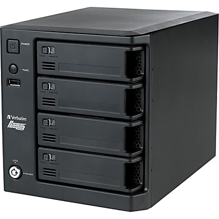 Verbatim PowerBay Quad Drive NAS NAS server 4 bays 4 TB SATA 3Gbs HDD 1 ...
