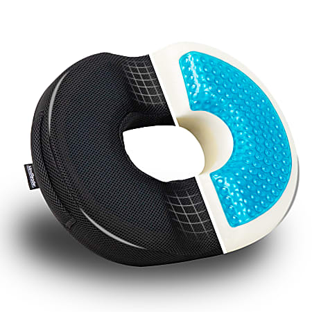 Mind Reader Ergonomic Air Cloud Gel Donut Pillow With Cooling Core 2 34 ...