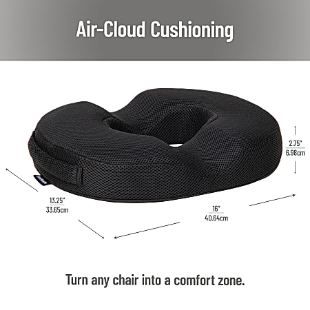 Mind Reader Ergonomic Air Cloud Gel Donut Pillow With Cooling Core 2 34 ...