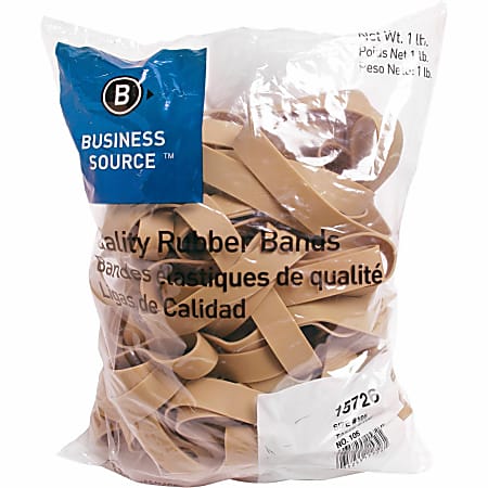 Business Source Quality Rubber Bands Size 105 5 Length x 0.6 Width ...