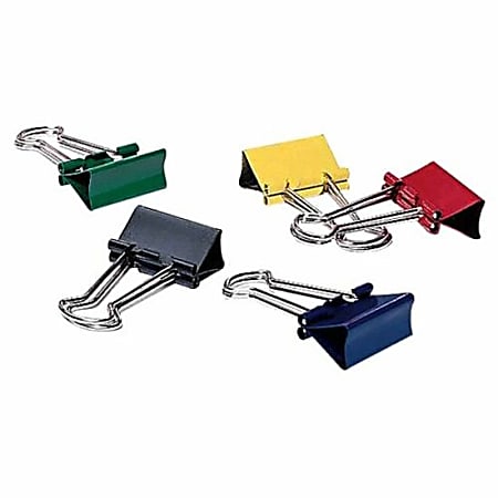 ACCO Binder Clips Assorted Sizes Colors Pack Of 30 - Office Depot