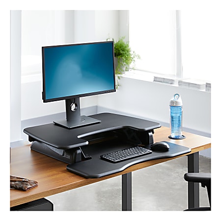 VariDesk ProPlus Manual Standing Desk Riser 30 W x 41 34 D Black ...