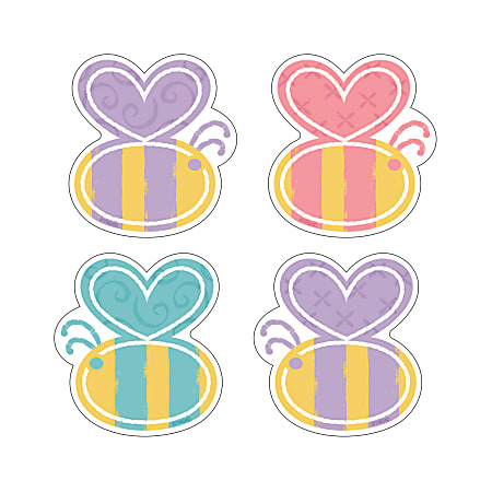 Trend Mini Accents Garden Bees 36 Accents Per Pack Bundle Of 6 Packs ...