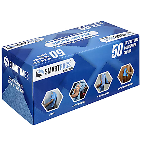 Hospeco SmartRags Disposable Microfiber Towels 45 Gram 275 GSM 16 x 16 ...
