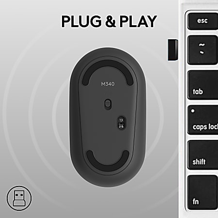 Logitech M340 Wireless Mouse with Limited Edition USB Receiver and ...