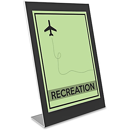 Deflecto Superior Image Slanted Sign Holder 12 12 H x 9 12 W x 2 34 D ...