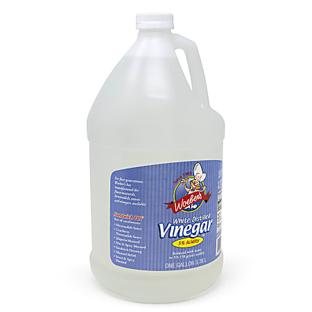 WOEBERS White Distilled Vinegar Bottles 1 Gallon Pack Of 6 Bottles ...