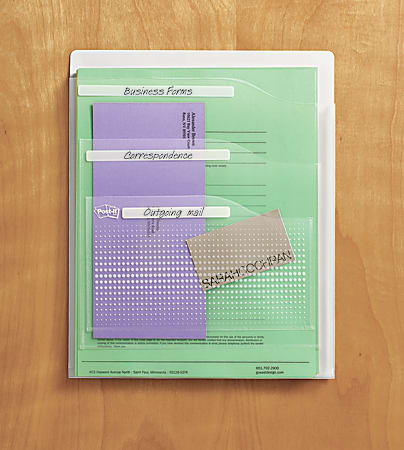 Post it Pocket 9 38 x 11 58 Clear - Office Depot
