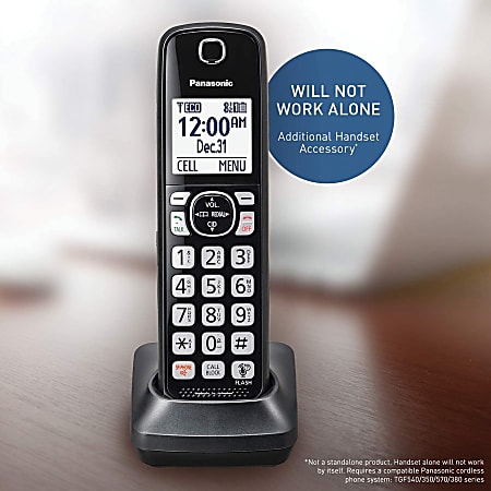 Panasonic Cordless Expansion Handset For Select Panasonic Expandable ...