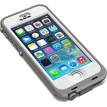 LifeProof N d Case For Apple iPhone 5s WhiteClearGray - Office Depot
