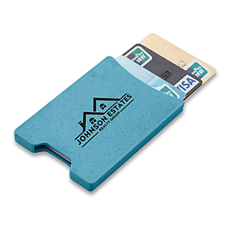 Custom Wheat Straw RFID Multi Card Case 2 12 x 3 58 - Office Depot