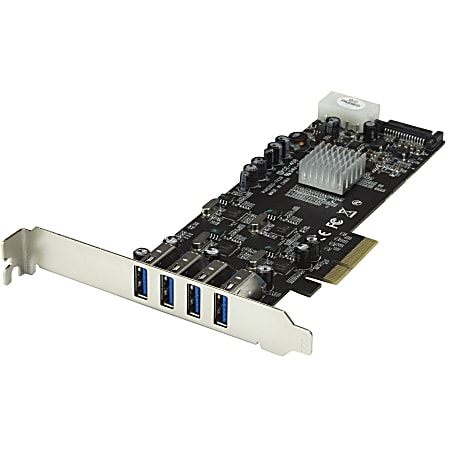 StarTech.com 4 Port PCI Express PCIe SuperSpeed USB 3.0 Card Adapter w ...