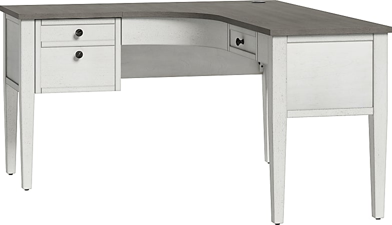 Whalen Floor Display Lagron 60 W Wood L Shaped Corner Desk Arctic ...