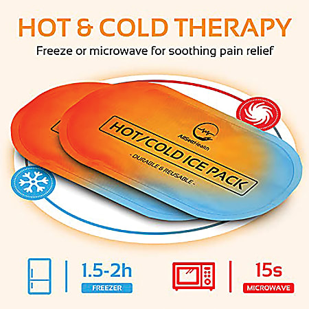 AllSett Health Reusable Hot And Cold Gel Packs For Injuries 5 12 x 10 ...