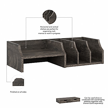 kathy ireland Home by Bush Furniture City Park Desktop Organizer With ...
