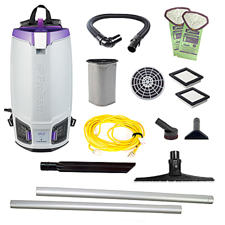 ProTeam GoFit 10 Qt Dry Pick Up Commercial Backpack Vacuum With 15 ...